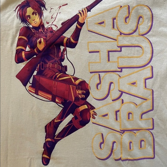 Shirts | Attack On Titan Sasha Braus Reloading T Shirt Size Xl | Poshmark
